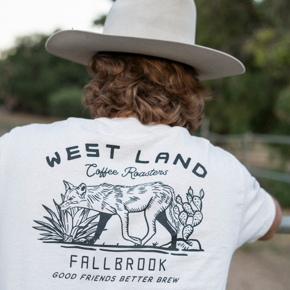 The Fallbrook Coyote Tee – West Land Coffee Roasters